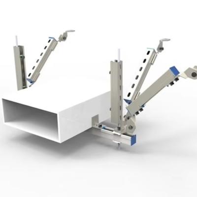 China Adjustable Industrial Galvanized Seismic Support Bracket for Cable Trays - Custom Sizes, 10-Piece Bundles for sale