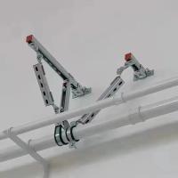 China OEM Anti Vibration Seismic Pipe Hangers & Roof Pipe Supports - Steel Construction Brackets with Custom Sizes for sale