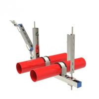 China Carbon Steel Multi-Tube Seismic Pipe Supports with Zinc Plating - Custom Sizes Available for Industrial Applications for sale