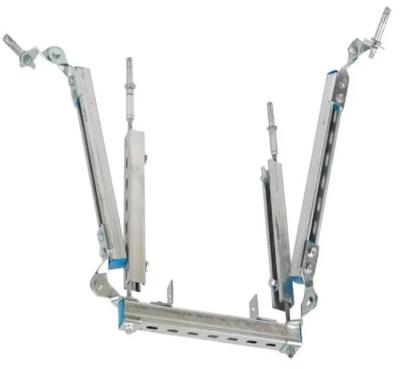 China Steel C Purlin Seismic Brace with Zinc Plate Finish - Perforated C Channel Profile for Construction Support Systems for sale