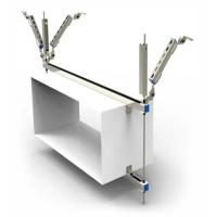 China Standard Aluminum Cable Ladder Seismic Support Brackets - Custom Sizes, Wall/Floor Mount Options for Cable Tray Systems for sale