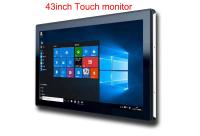 China 43 Inch Big Screen DVI Capacitive Touch Panel Monitor 1080P 10 Points for sale