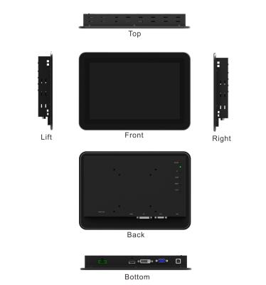 China 10.1 Inch Open Frame Touch Screen Monitor For Industrial Use for sale