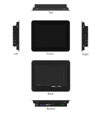 China 10.4 Inch Industrial  Open Frame Touch Screen Monitor of 1024*768 Resolution for sale