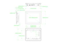 China 10.4 Inch Industrial  Open Frame Touch Screen Monitor of 1024*768 Resolution for sale