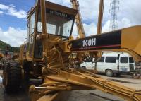 China Second Hand Motor Grader CAT 140H 6 Tires With Blade And With Ripper for sale