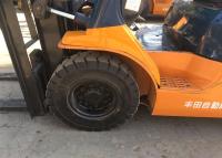 China Orange Color 2.5T Used Diesel Forklift , FD25 Toyota Forklift Second Hand 2012 for sale