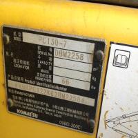China 2015 Year Used Crawler Excavator , Second Hand Komatsu Excavator PC130-7 for sale