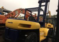 China 2 / 3 Stage Mast Second Hand Forklifts Komatsu FD100 10 Ton Low Hour Working for sale