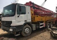 China Hydraulic BENZ Used Concrete Pump Truck 37 Meters With Sany Truck Body for sale