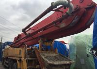 China Yellow Putzmeister 42m Second Hand Concrete Pump Truck With Isuzu Chassis for sale