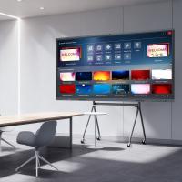 China 98 inch A type AI LCD Display Interactive Smart Board Anti Glare 4K 20 Point Touch Screen Wall Mounted for sale