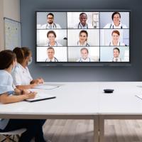 China 55 Inch Standard Interactive Board with Android 14 OS 4+32G and 48MP Camera Touch Screen Whiteboard for sale