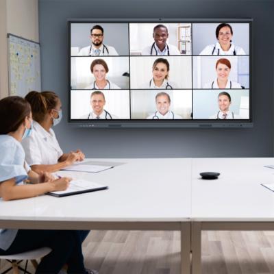 China 55 Inch Standard Interactive Board with Android 14 OS 4+32G and 48MP Camera Touch Screen Whiteboard for sale