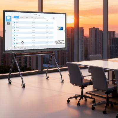 China 86 Inch Standard Interactive Board with Android 14 OS 40 Points Touch and 400cd/m2 Brightness for sale