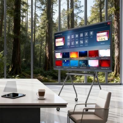China 98 Inch Basic Interactive Flat Panel 4K Screen Touch Anti Glare 4G+32G for sale