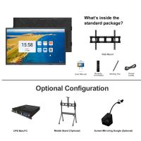China Interactive AI Education Board with Eye Protection Touchscreen, 4K Ultra HD & Real-Time Collaboration for sale