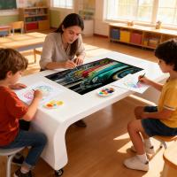 China Party Interactive Touchscreen Game Table 32 Inch With Learning Software for sale