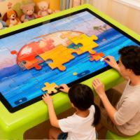 China Android Coffee All in One Touchscreen Game Table Interactive Capacitive 43 Inch for Kid for sale