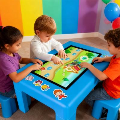 China 43 Inch Multi Colour Interactive Touch Table with 20 Contact Points and 1 Year Warranty for Education for sale