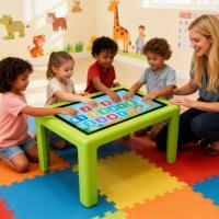 China 55 Inch 4K Resolution Interactive Touch Table with 32GB Storage for sale