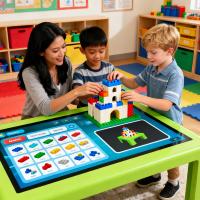 China Waterproof 43 Inch Touch Table with 4K Resolution for Children's Interactive Education and Gaming for sale