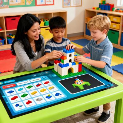 China Waterproof 43 Inch Touch Table with 4K Resolution for Children's Interactive Education and Gaming for sale