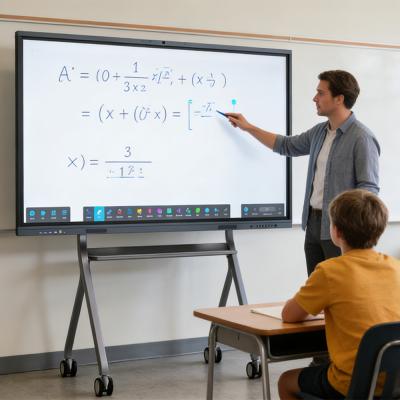 China 55/65/75/86/98/110 Inch  All-in-One 48MP High Brightness Smart Interactive White Board For Education for sale