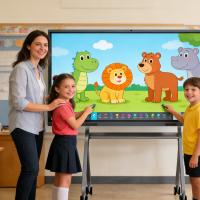 China 65 Inch 4K Digital Blackboard for Teaching - Ultra HD Display with Multi-Device Wireless Compatibility for sale