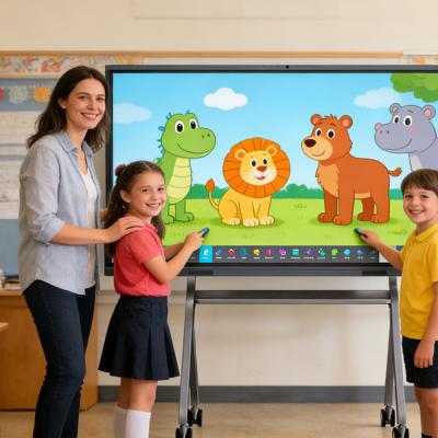 China 65 Inch 4K Digital Blackboard for Teaching - Ultra HD Display with Multi-Device Wireless Compatibility for sale