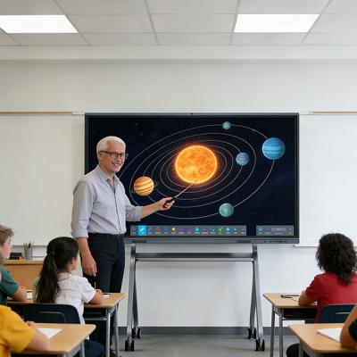China 40 Points Touch 86 Inch AI Education Board with Al Tracking Camera for Teaching Interaction for sale