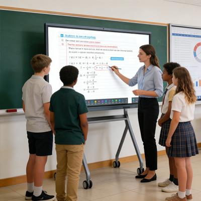 China Interactive AI Education Board with Eye Protection Touchscreen, 4K Ultra HD & Real-Time Collaboration for sale