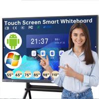 China Tempered Glass Anti-vandalism 40 Touch Points 86 Inch AI Education Board for Classroom Teaching for sale