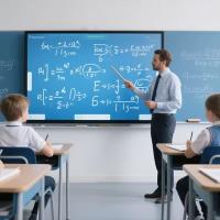 China 48MP Camera Android and Windows 75 Inch AI Education Board for Classroom Teaching for sale