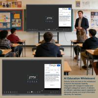 China 55/65/75/86/98/110 Inch 40 Points Touch All-in-One Smart AI Education Board with 4K Ultra HD Visual Presentation for sale