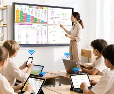 China Good Price 55-110 Inch Educational Conference All In One Smart Board Portable Touch Screen Interactive Whiteboard For School for sale