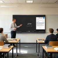 China 4K 86 Inch AI Education Board with Al Tracking Camera for Teaching Interaction and Diverse Screen Projection for sale