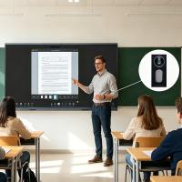 China Experience the ETTO AI Education Board Where Voice Activated Camera Meets 4K Interactive Touch and TÜV Low Blue Light Protection for Modern Teaching Environments for sale
