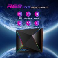 China Newest Android 14.0 Smart TV Box R69 PLUS H728 Octa-Core 8K HDR10+ TVBox Support WiFi6 BT5.0 1000M Network Media Player for sale