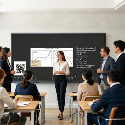 China 98 Inch Interactive Smart Board AI Education Board with Dual Color Annotation Google AI and Low Blue Light Protection for sale