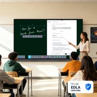 China 65 to 110 Inch AI Education Board Interactive Smart Display with Google AI Gemini and Low Blue Light for Any Learning Environment for sale