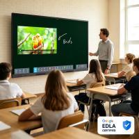 China 110 Inch Google Certified AI Education Board Interactive Flat Panel Low Blue Light Expandable for Higher Education Lecture Hall and Large Campus Classroom for sale