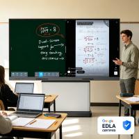 China Google Certified AI Education Board Interactive Flat Panel Low Blue Light with Gemini AI Available in 65 75 86 98 110 Inch for K12 Classroom and University Lecture Hall for sale