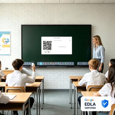 China Google Certified AI Education Board Interactive Flat Panel Low Blue Light with Gemini AI and Android 15 Available in 65 75 86 98 110 Inch for K12 Classroom and University Lecture Hall for sale