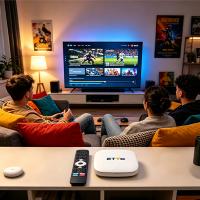 China ETTO Android TV Box 4K UHD Smart Streaming Media Player with No Subscription 4GB RAM 64GB ROM for sale