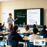 China 75 Inch AI Education Board with 40 Point Touch and Google AI Integration for Smart Interactive Display for sale
