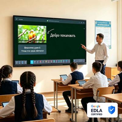 China 98 Inch Google Certified AI Education Board with Low Blue Light and Wireless Casting for Auditoriums for sale