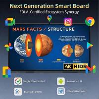 China 65 Inch AI Education Board ETTO Advanced 4K Smart Board with Google GMS and AI Voice Control for K12 Teaching for sale