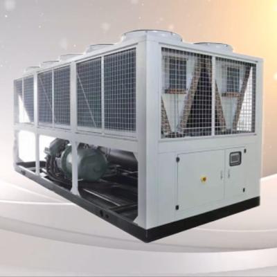 China PLC Air Cooling System Chiller Screw Type Water Chiller Air Conditioner for sale