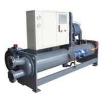 China 380V Semi Hermetic VFD Industrial Screw Chiller Water Cooled Touchscreen Controller for sale
